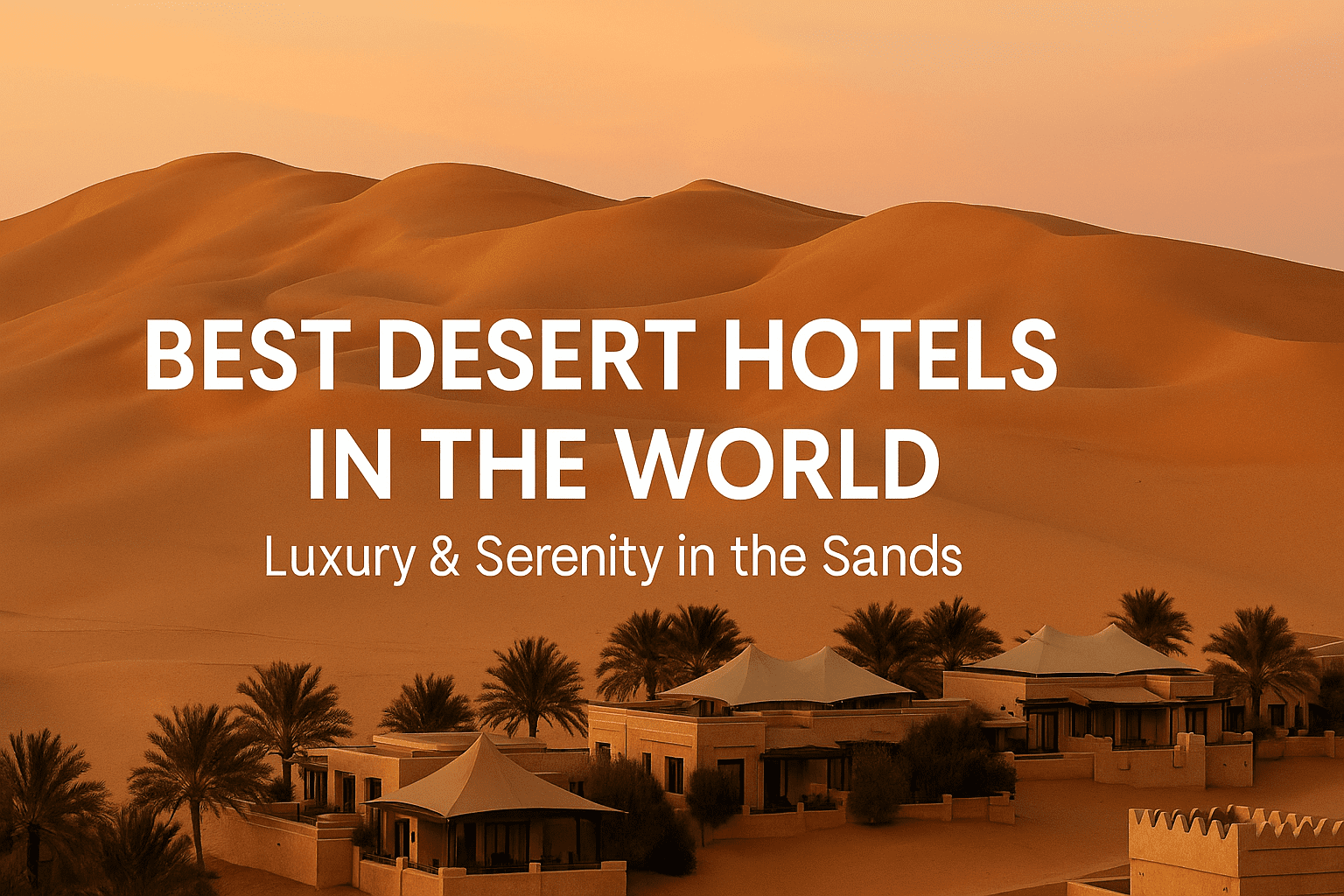 Best Desert Hotels in the World | Luxury Desert Resorts